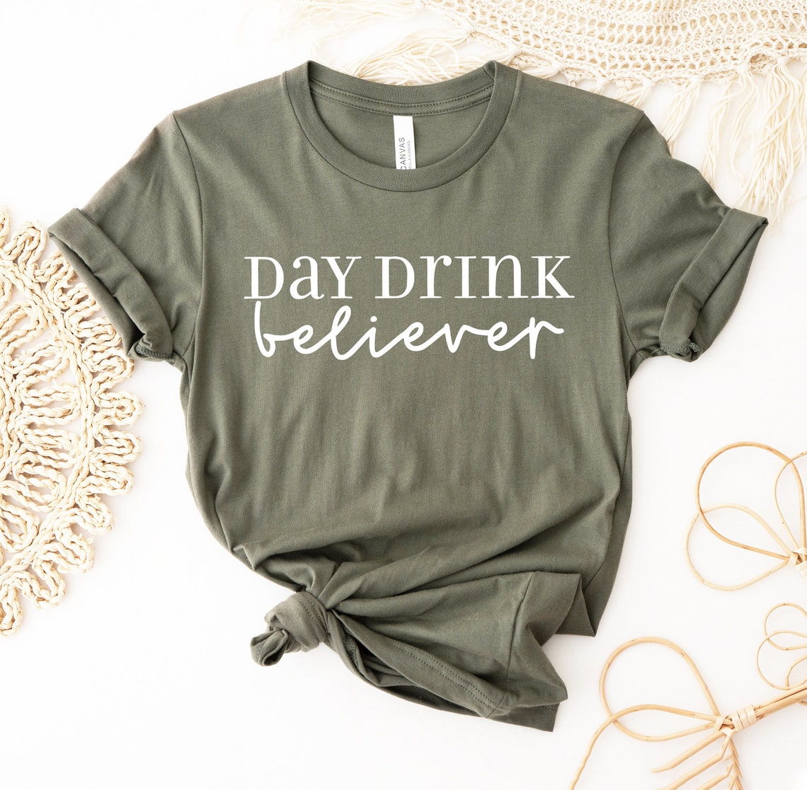 Day Drink Believer T-Shirt, Tequila Shirt, Drinking Party Top, Bachelor ...