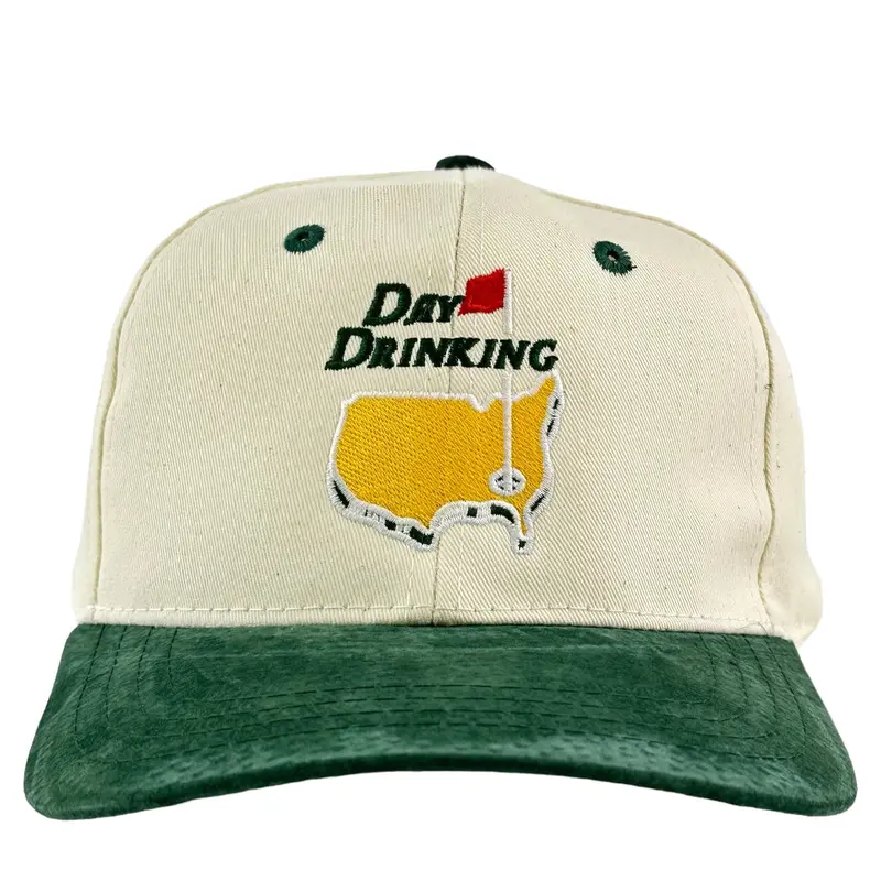 Day Drinking Embroidered Hat, Funny Golf Inspired Adjustable Snapback ...