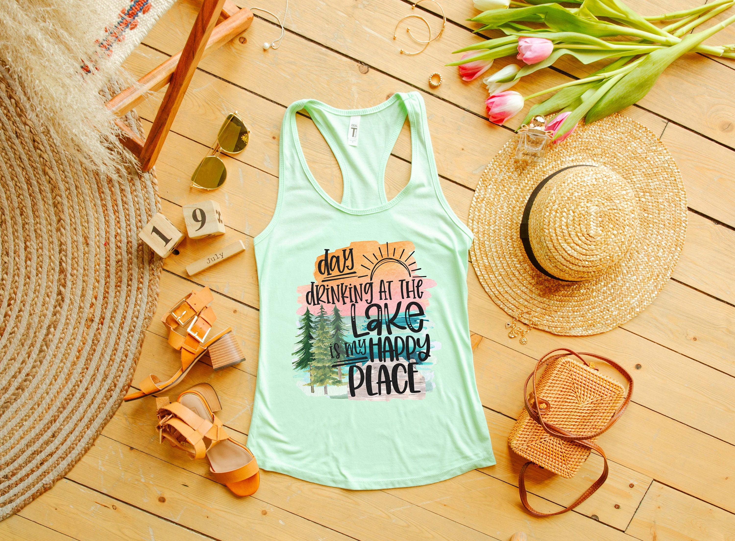 Day Drinking On The Lake Is My Happy Place, Day Drinking Shirt, Lake ...