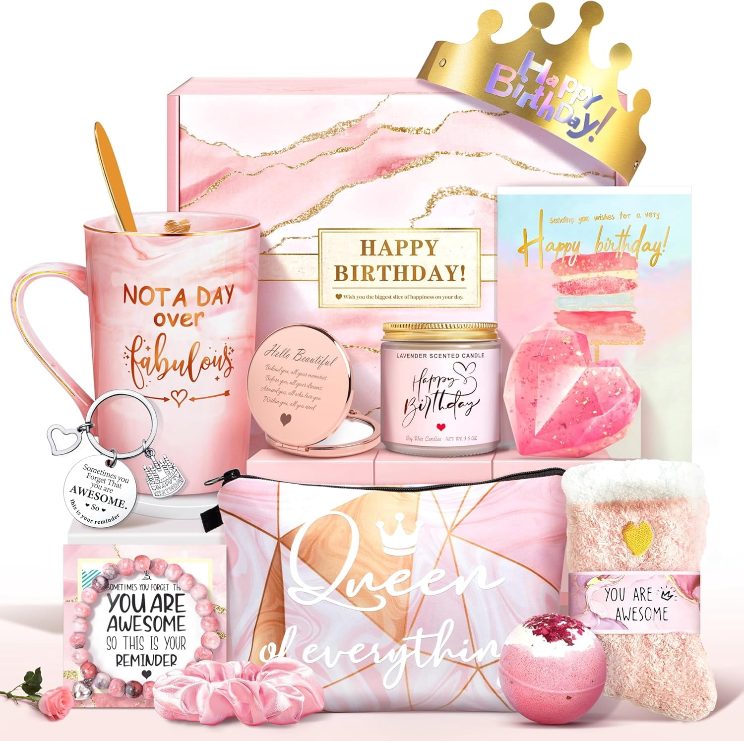 Not A Day Over Fabulous Mug Gifts Set- Birthday Gifts for Women - Funny ...