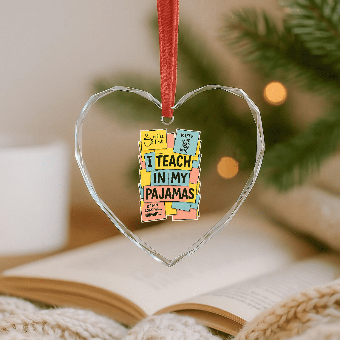 Day Home School Remote Teacher Pjs Sticky Note Ornament Home Decoration ...