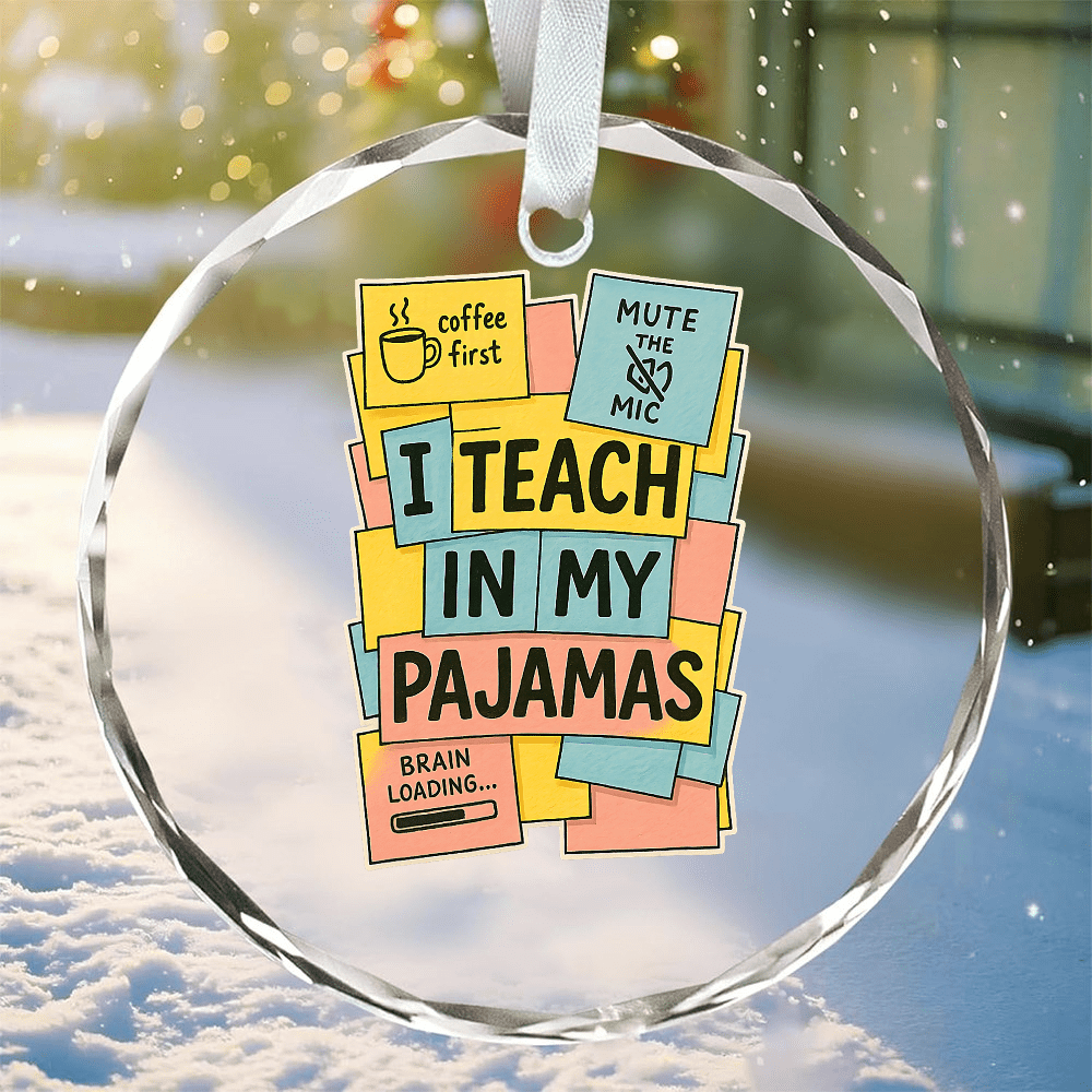 Day Home School Remote Teacher Pjs Sticky Note Ornament Home Decoration ...