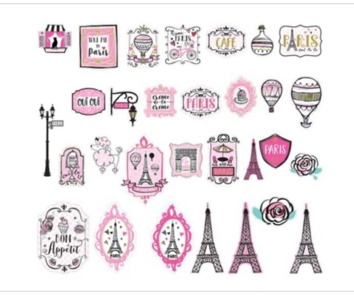 Day In Paris Cutouts Mega Value Pack - Walmart.com