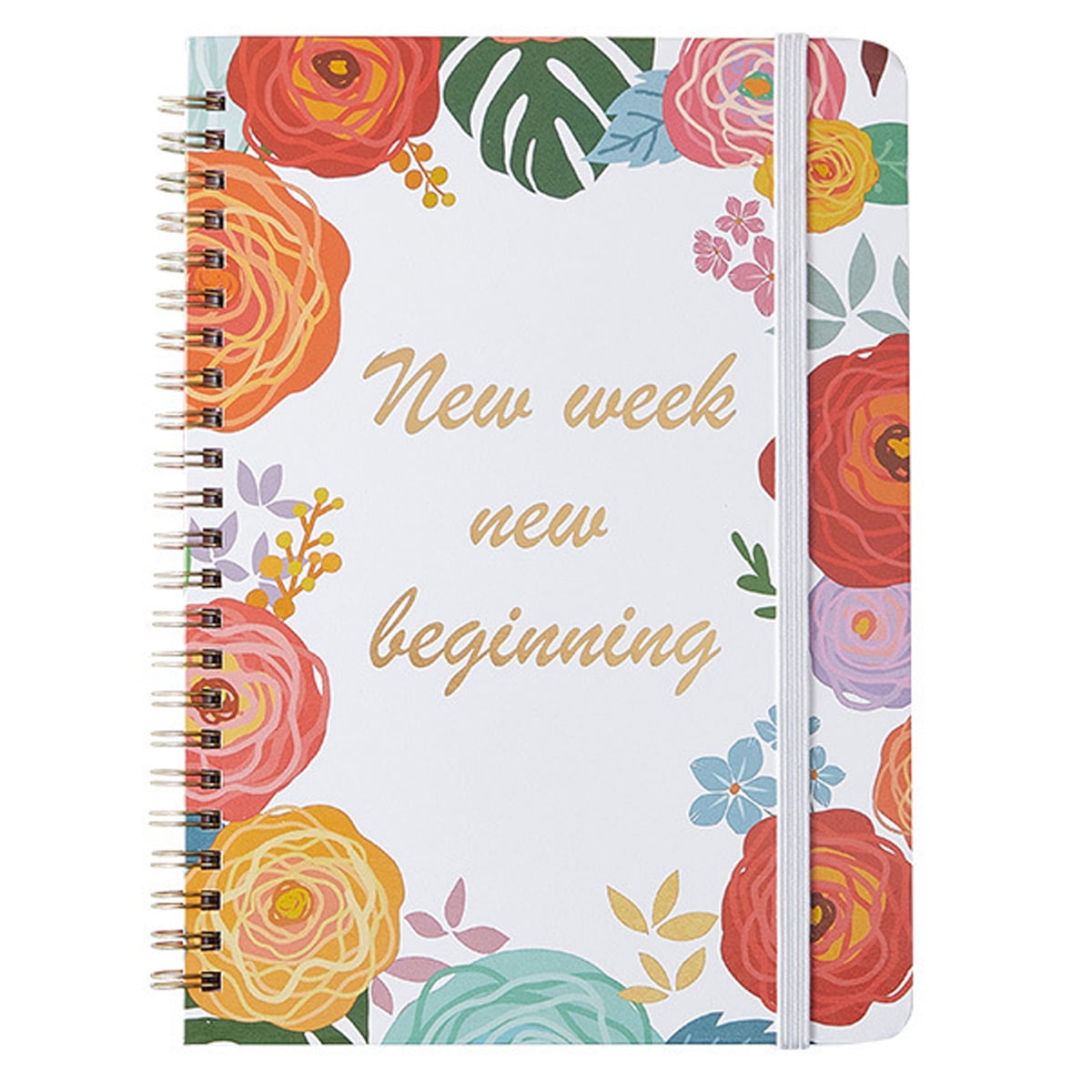 Day Large Planner, Daily, Weekly & Monthly, Retro Floral - Appointment ...