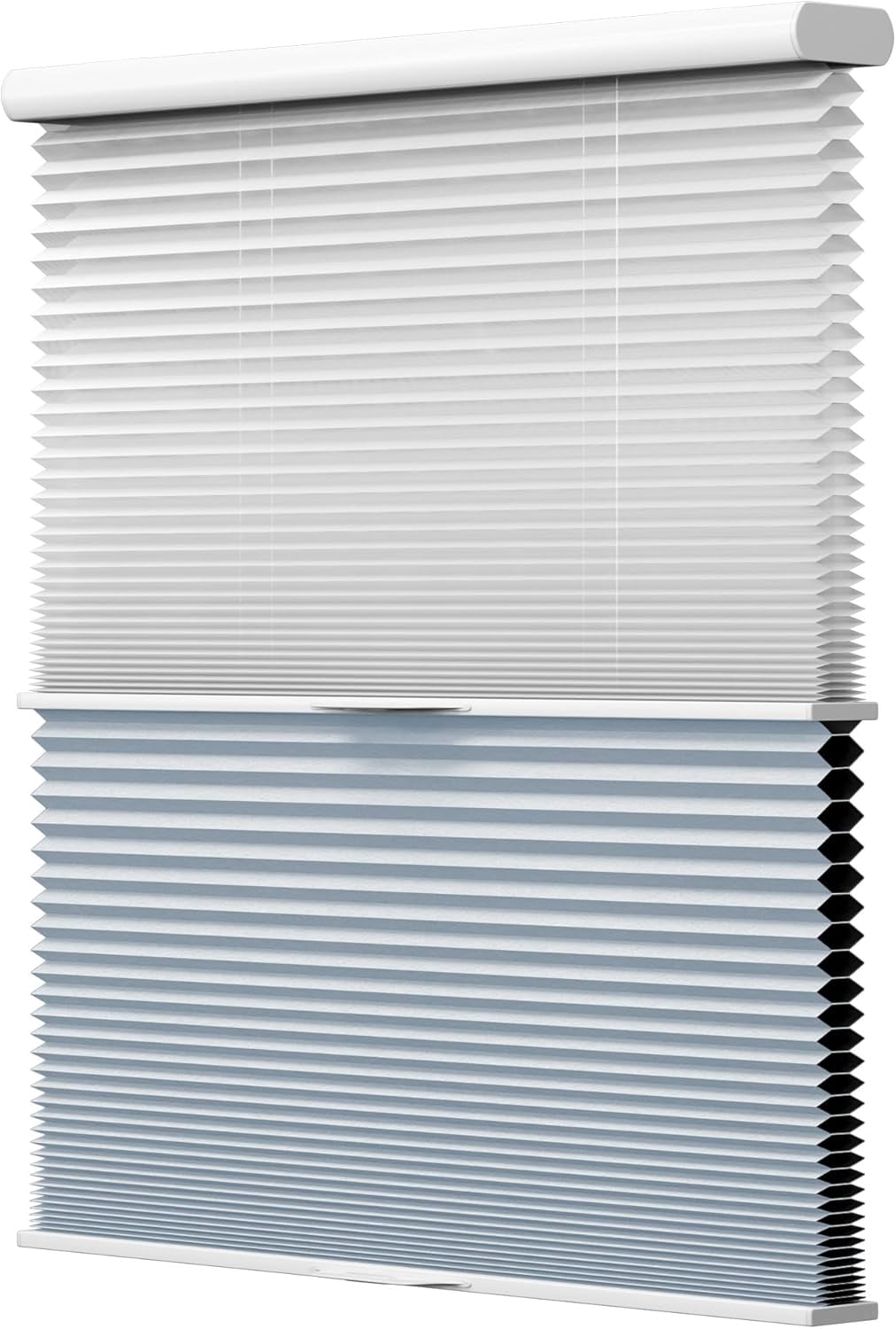 Day Night Cellular Shades Cordless, Blackout/Light Filtering Double ...