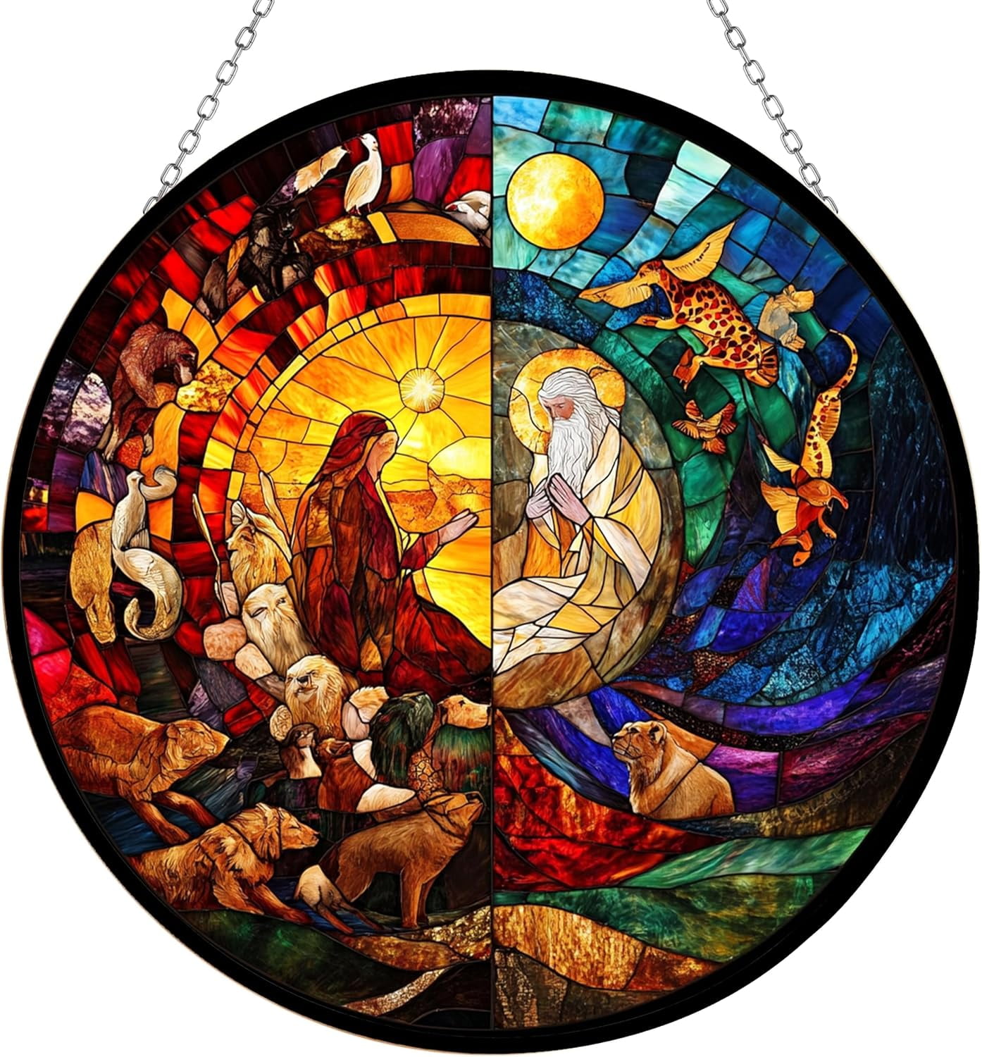 Day Night God The Father Stained Glass Suncatcher by Clare DonovanWall ...