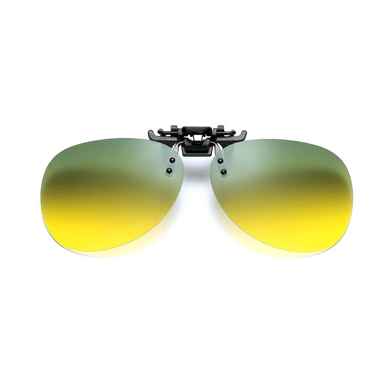 Day and Night Vision Flip Up Clip On Sunglasses for Men and Women ...