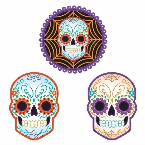 Day Of Dead Dia De Muertos Skeleton Skull Halloween Party Decoration ...