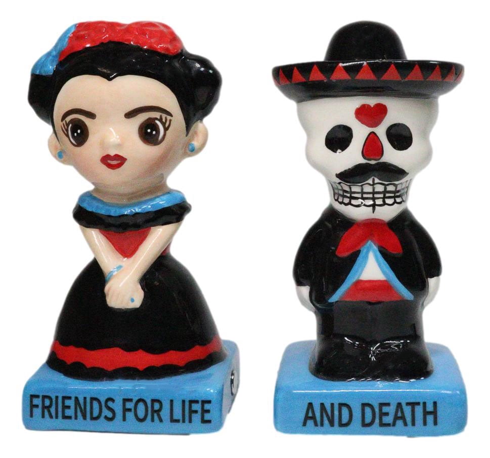 Day Of The Dead Friends For Life & Death Sugar Skull Dancers Salt ...
