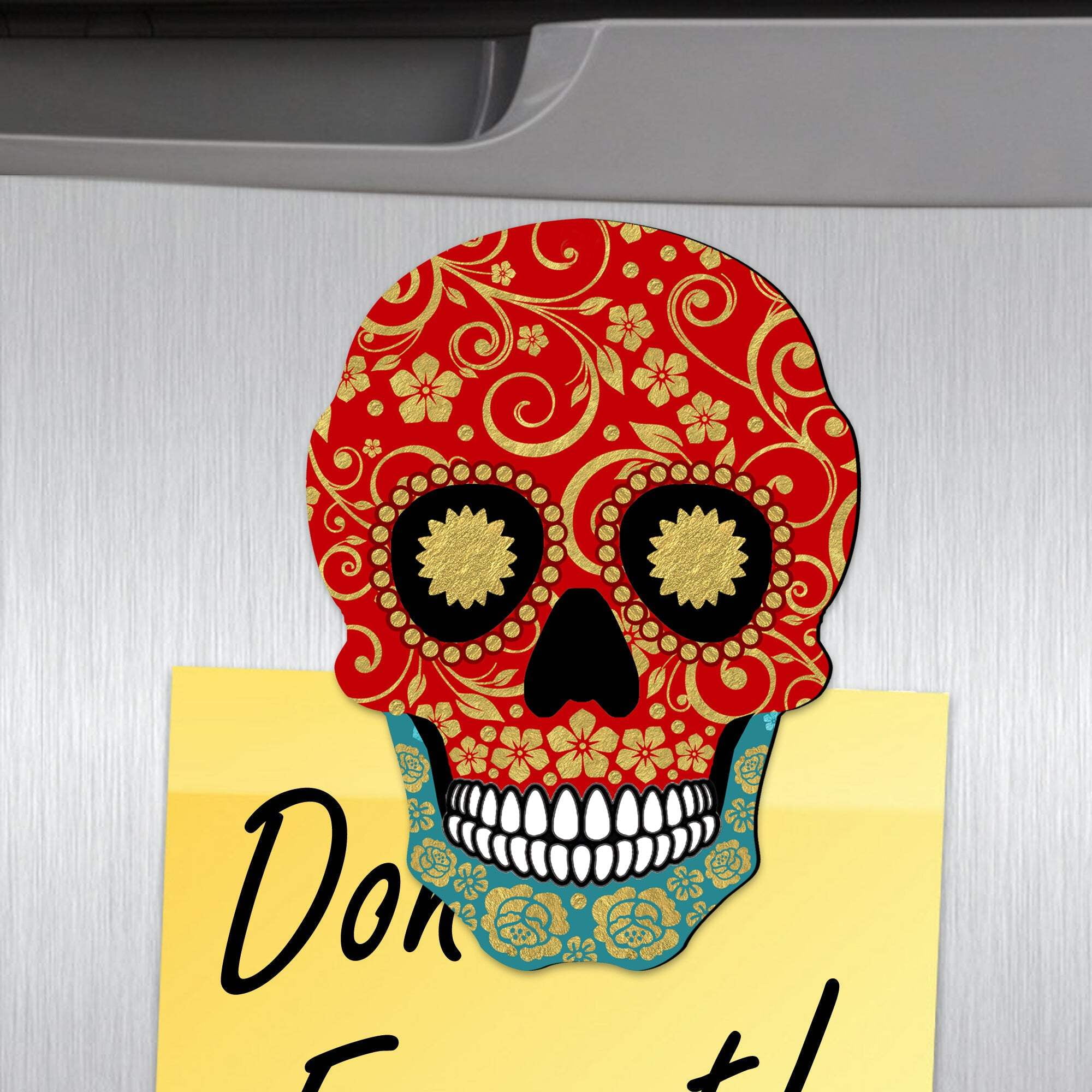Day Of The Dead Shape Refridgerator Magnets Set of 3 - Walmart.com