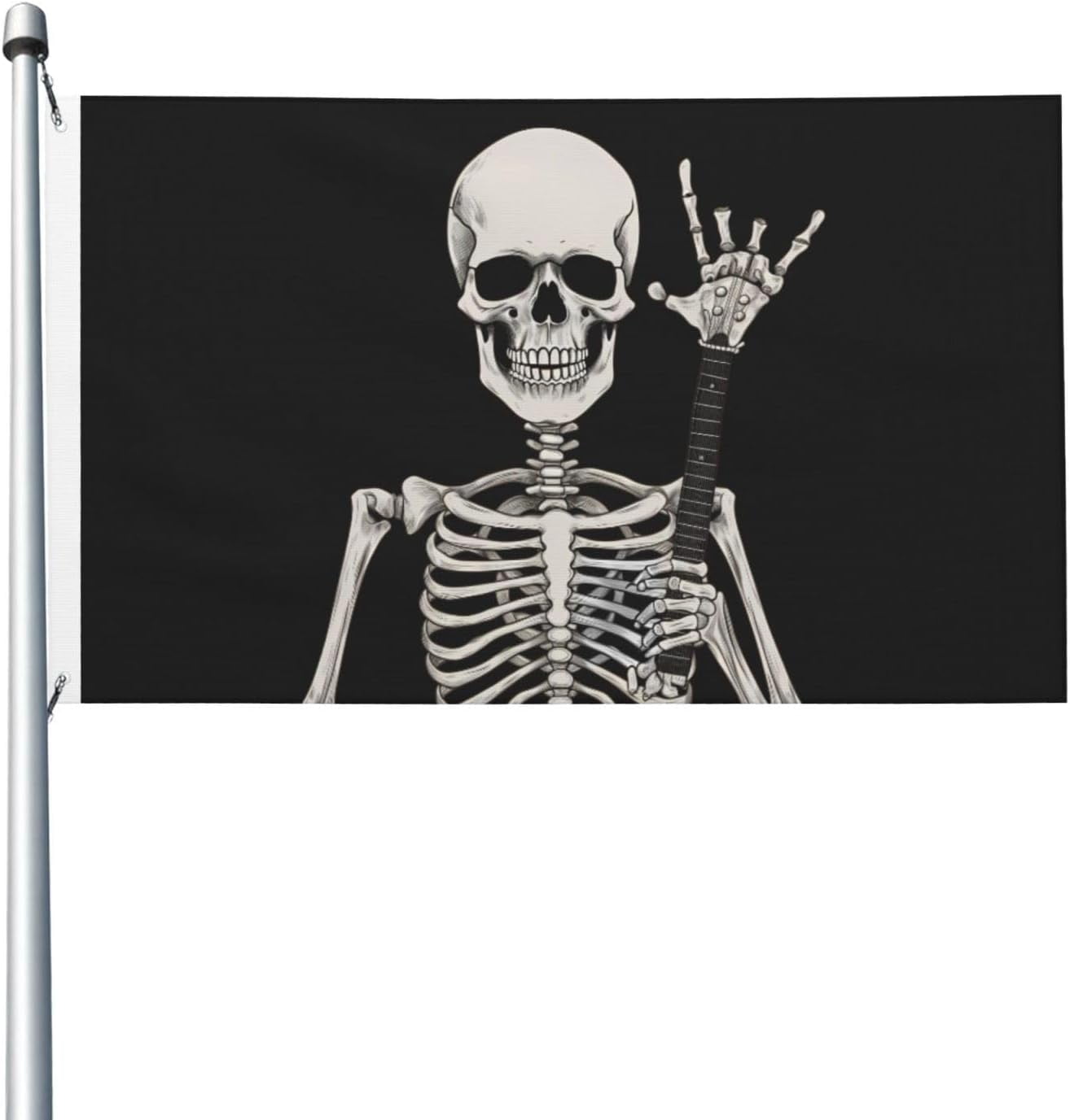 Day Of The Dead Sugar Skull Skeleton Flag 3x5 ft,Funny Garden Yard ...