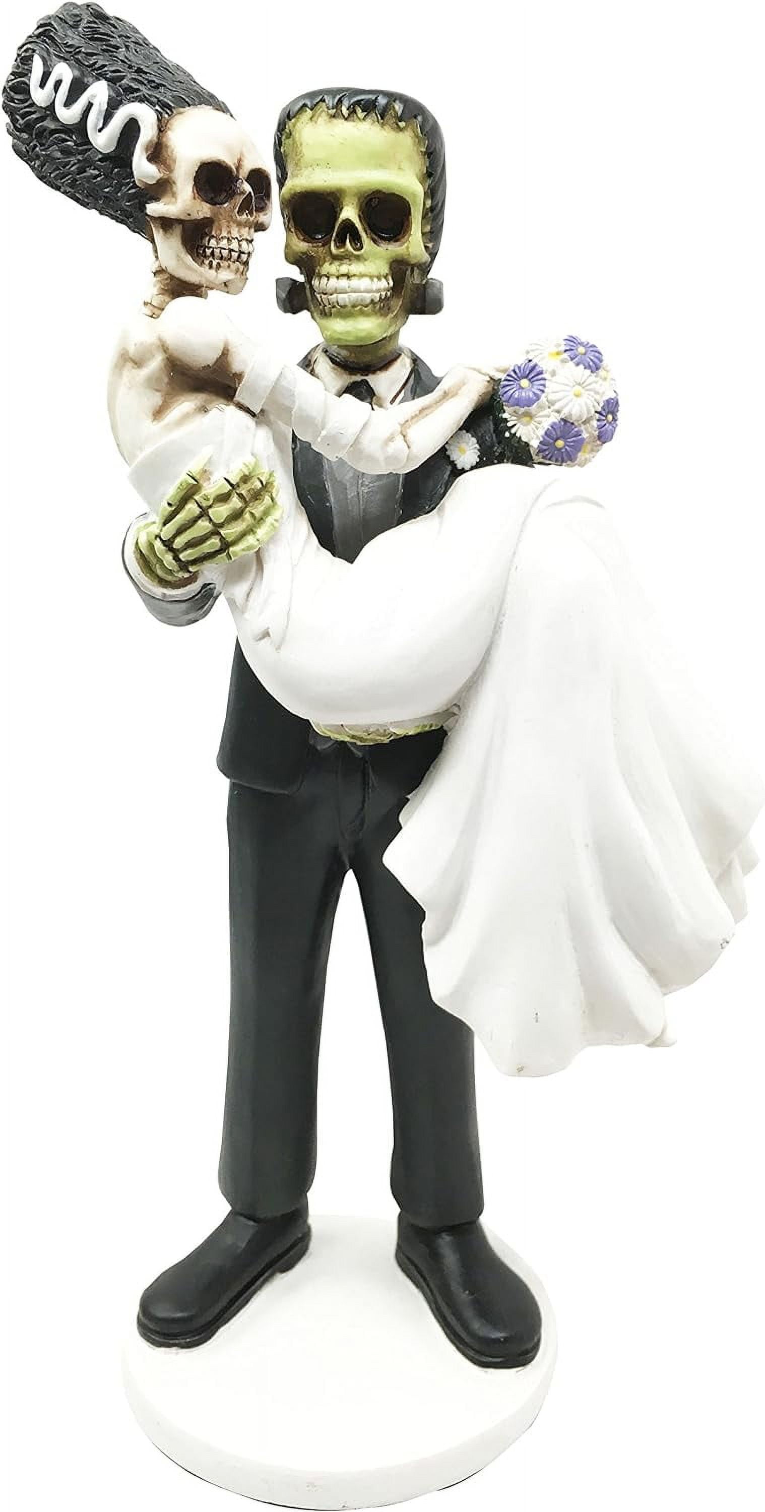 Day of The Dead Wedding Skeleton Frankenstein Bride and Groom Couple ...