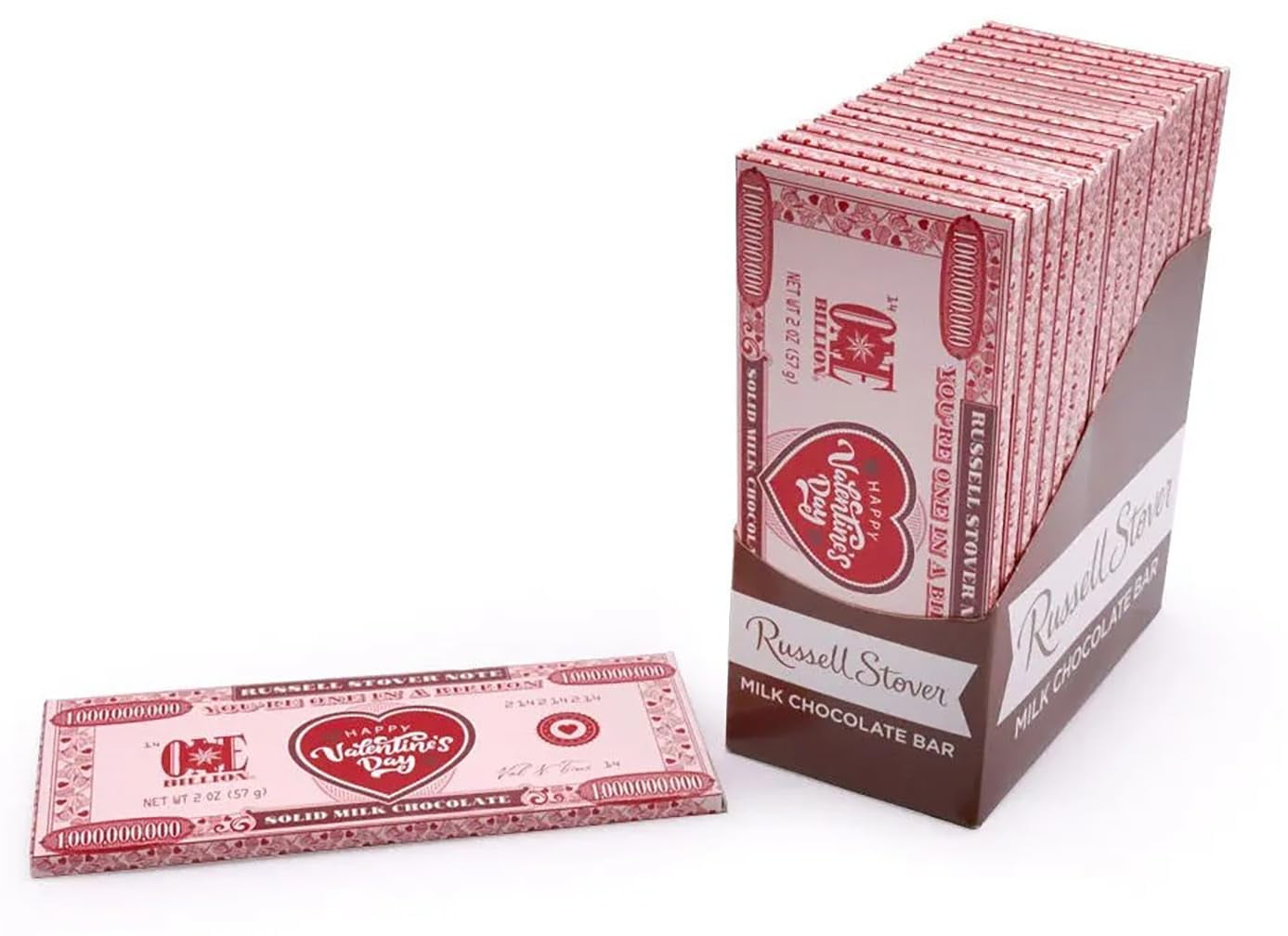 Day One In A DMF15 Billion Heart Chocolate Bars - 18 Pack Solid Milk ...