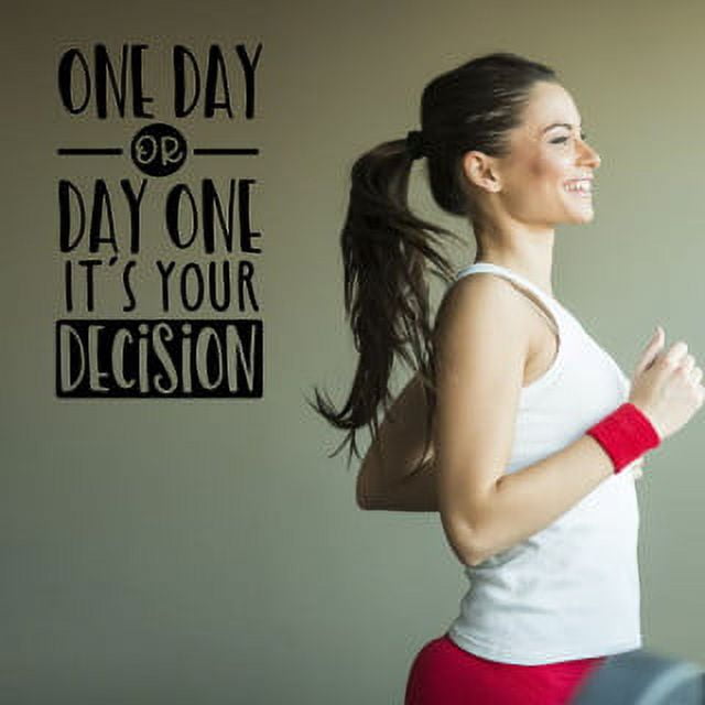 Day One or One Day Wall Decals for Motivation - Inspiring Wall Art ...