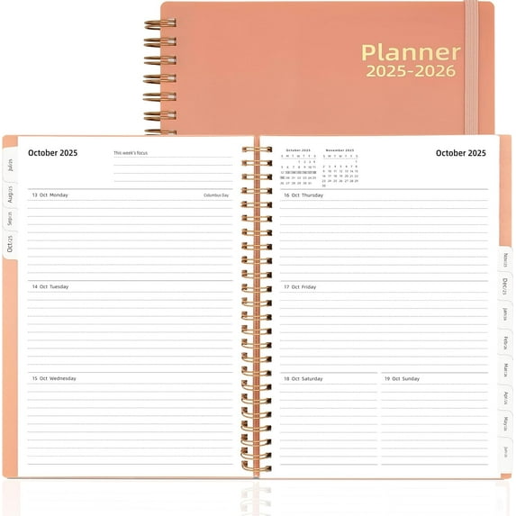 Day Planner 2025-2026, Jul.2025-Jun.2026, 6.2" x 8.4", 2025 Planner Weekly and Monthly, 2025 ...