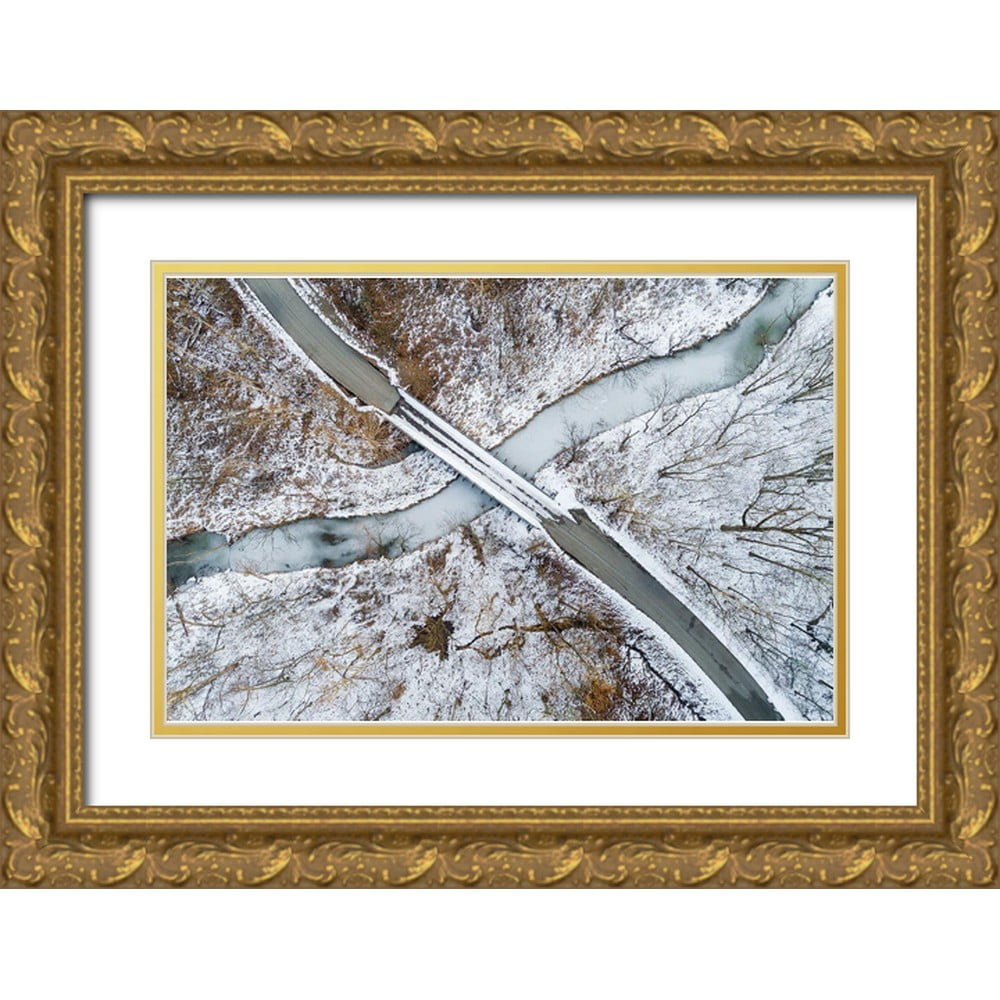 Day, Richard and Susan 14x11 Gold Ornate Wood Framed with Double ...