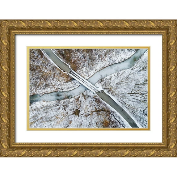 Day, Richard and Susan 14x11 Gold Ornate Wood Framed with Double ...