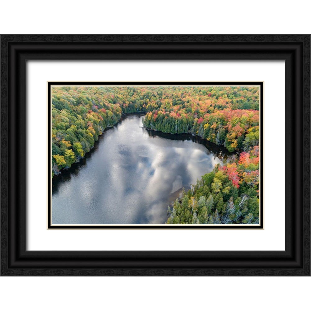 Day, Richard and Susan 32x23 Black Ornate Wood Framed with Double ...