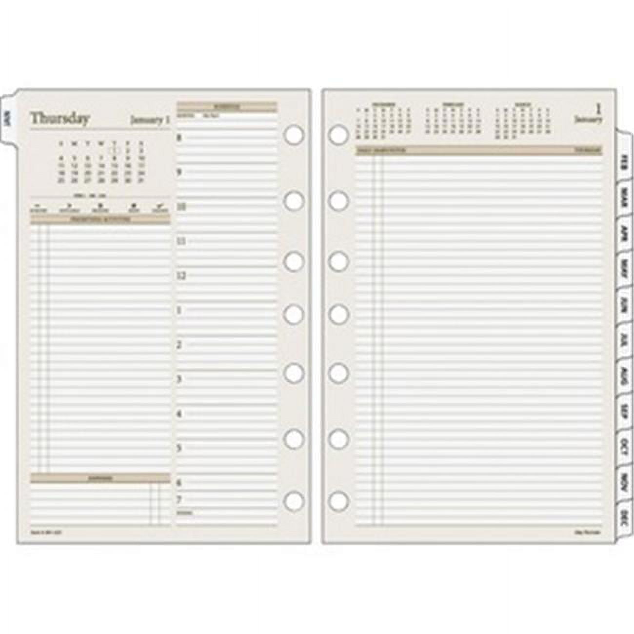 Day Runner PRO 2PPD Wide Area Planning Pages Refill, Gray - Size 4 ...