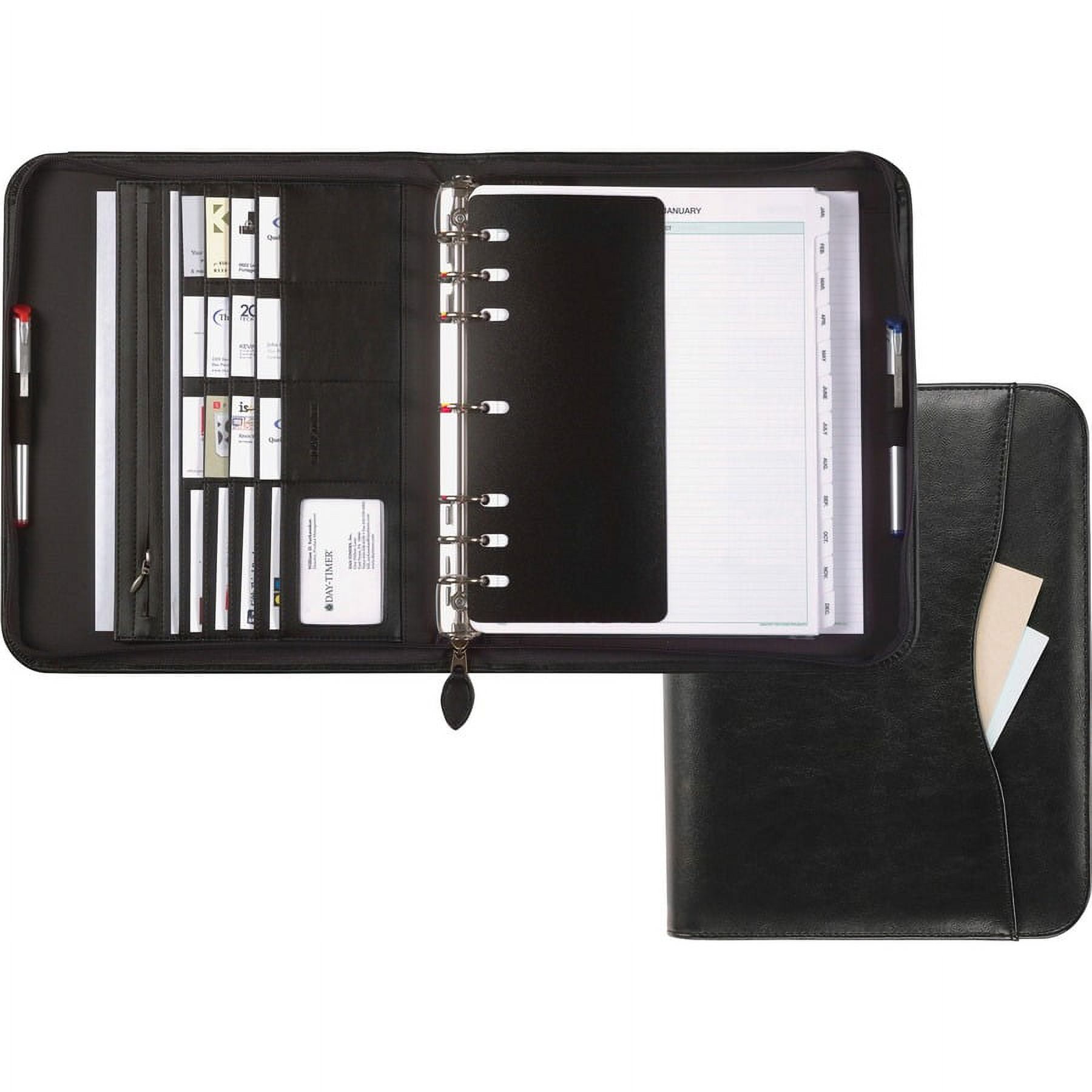 Day-Timer, DTM82831, Avalon Vinyl Zip Organizer Starter Set, 1 Each ...