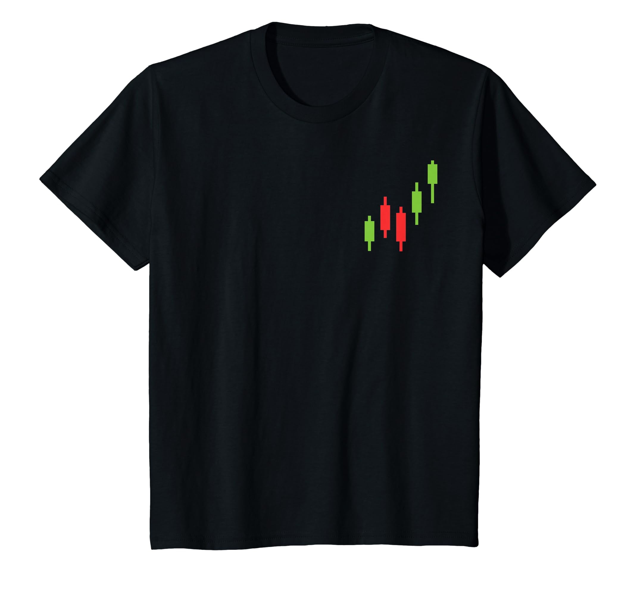 Day Trader Wall Street Stock Market Simple Candlestick Chart T-Shirt ...