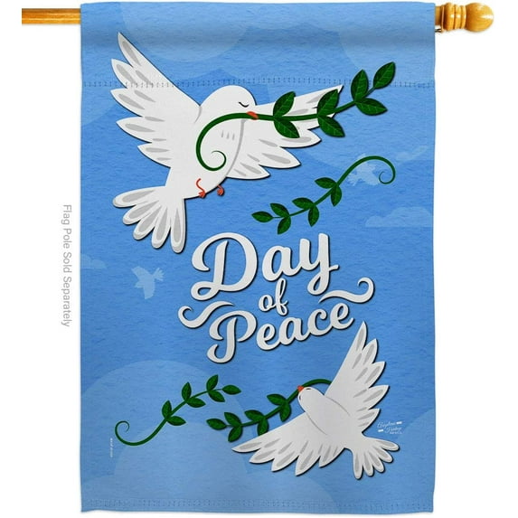 Day of Peace House Flag Sweet Life Earth Support Environmental ...