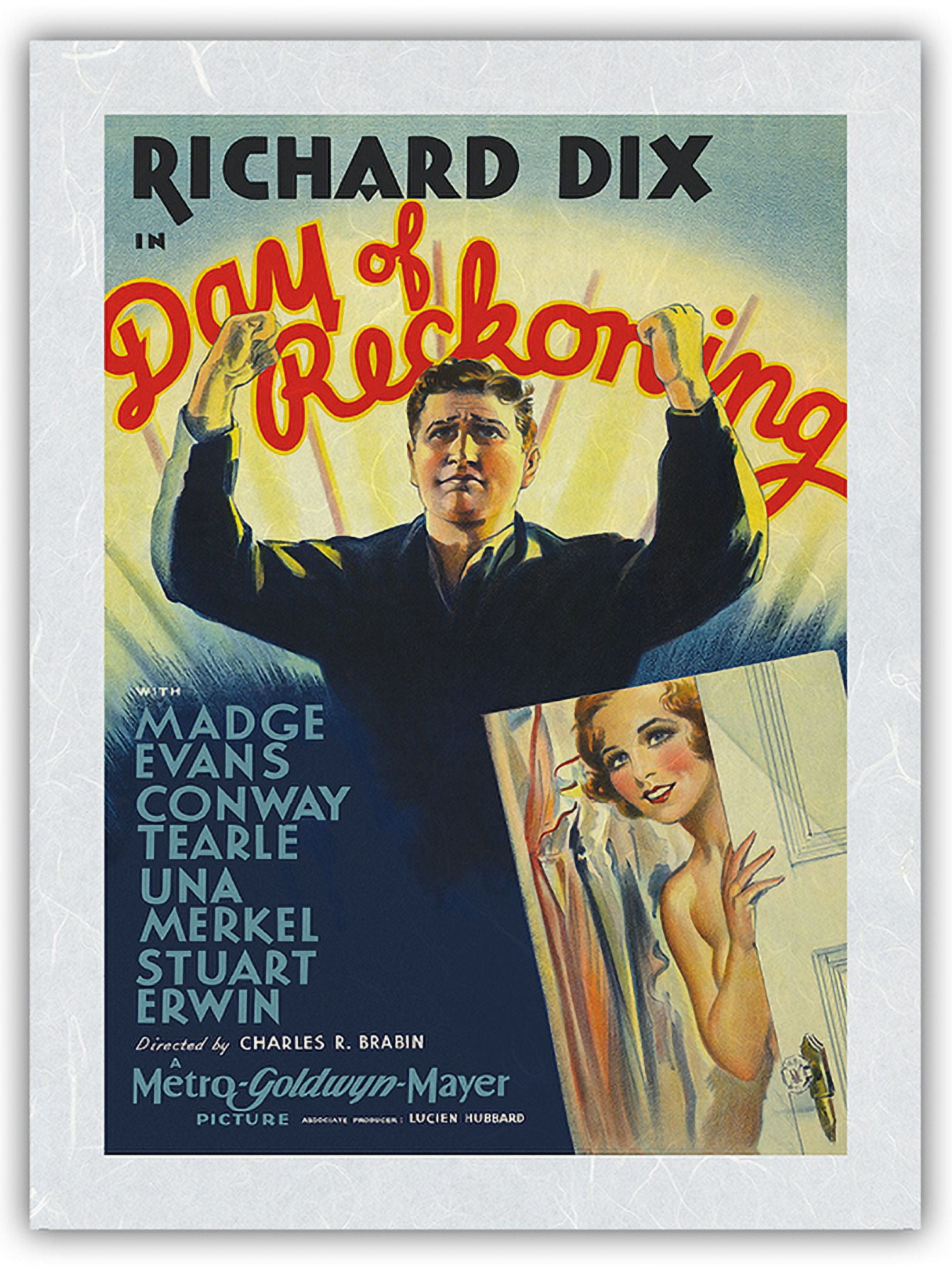Day of Reckoning - Starring Richard Dix - Vintage Film Movie Poster c ...