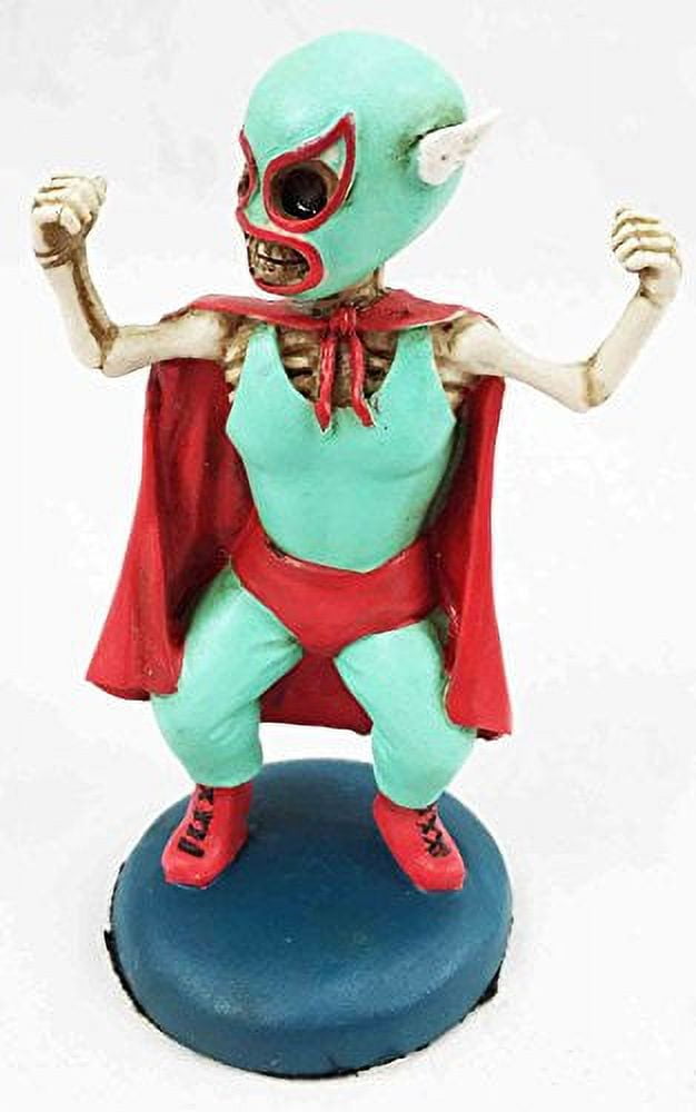 Day of The Dead Lucha Dore Skeleton Mexican Wrestler Figurine ...