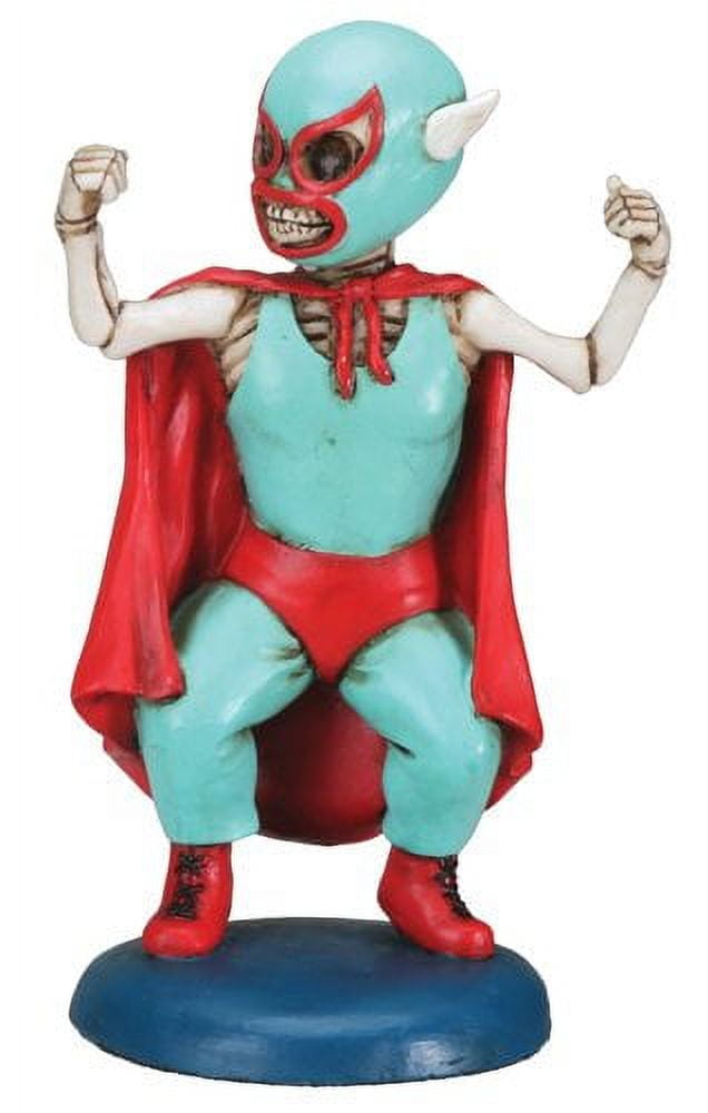 Day of The Dead Mini Lucha Dore Wrestler Skeleton Figurine - Walmart.com