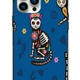 Day of The Dead Sugar Skull Cat Phone Case for 17 16 15 14 13 12 11 Pro ...