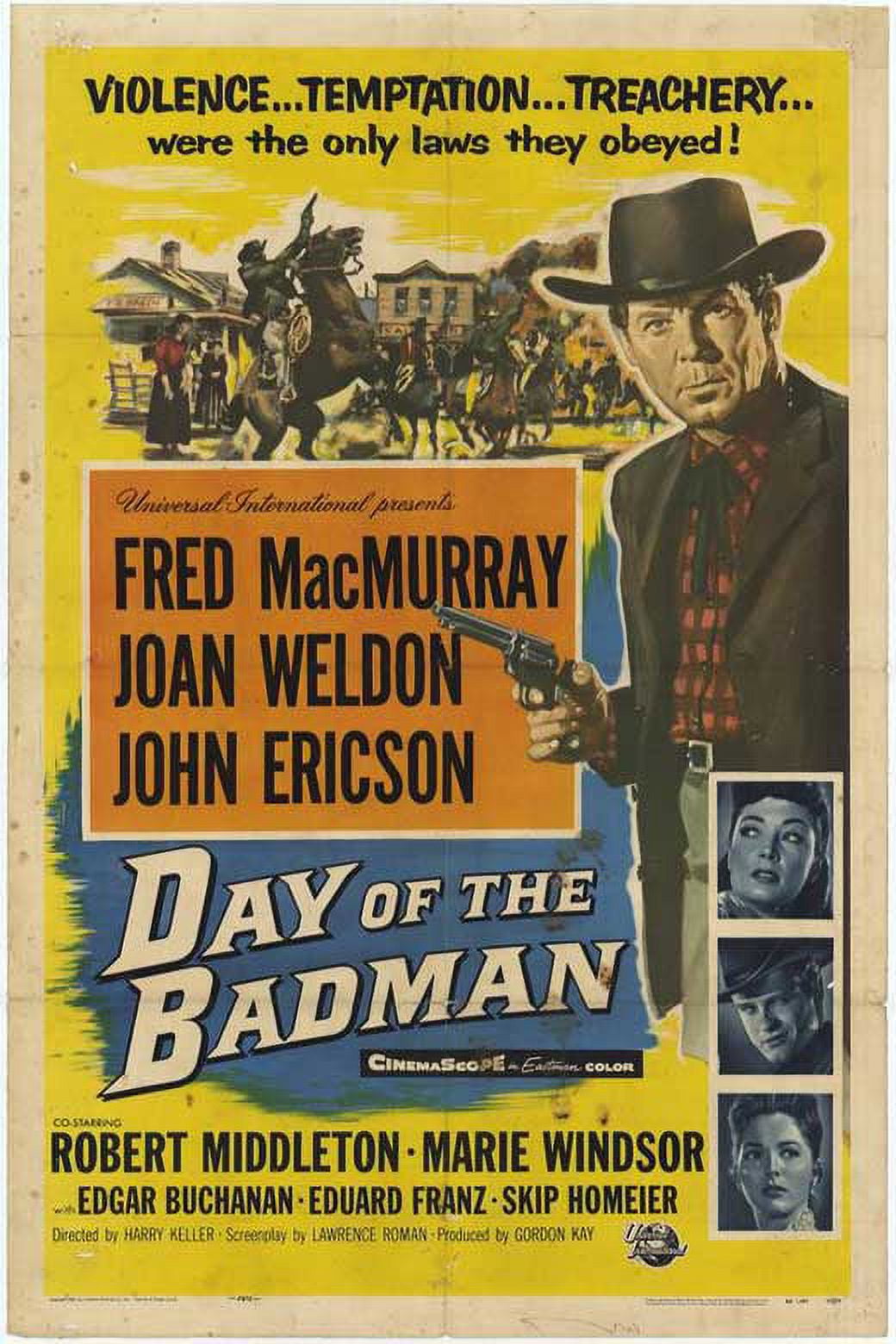 Day of the Badman - movie POSTER (Style A) (11" x 17") (1957) - Walmart.com