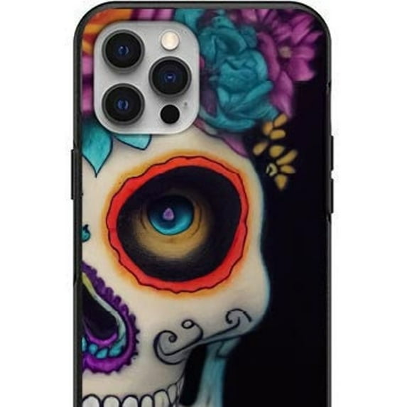 Day of the Dead Face of Death Art Case with iPhone 17 to 11 Pro Max ...