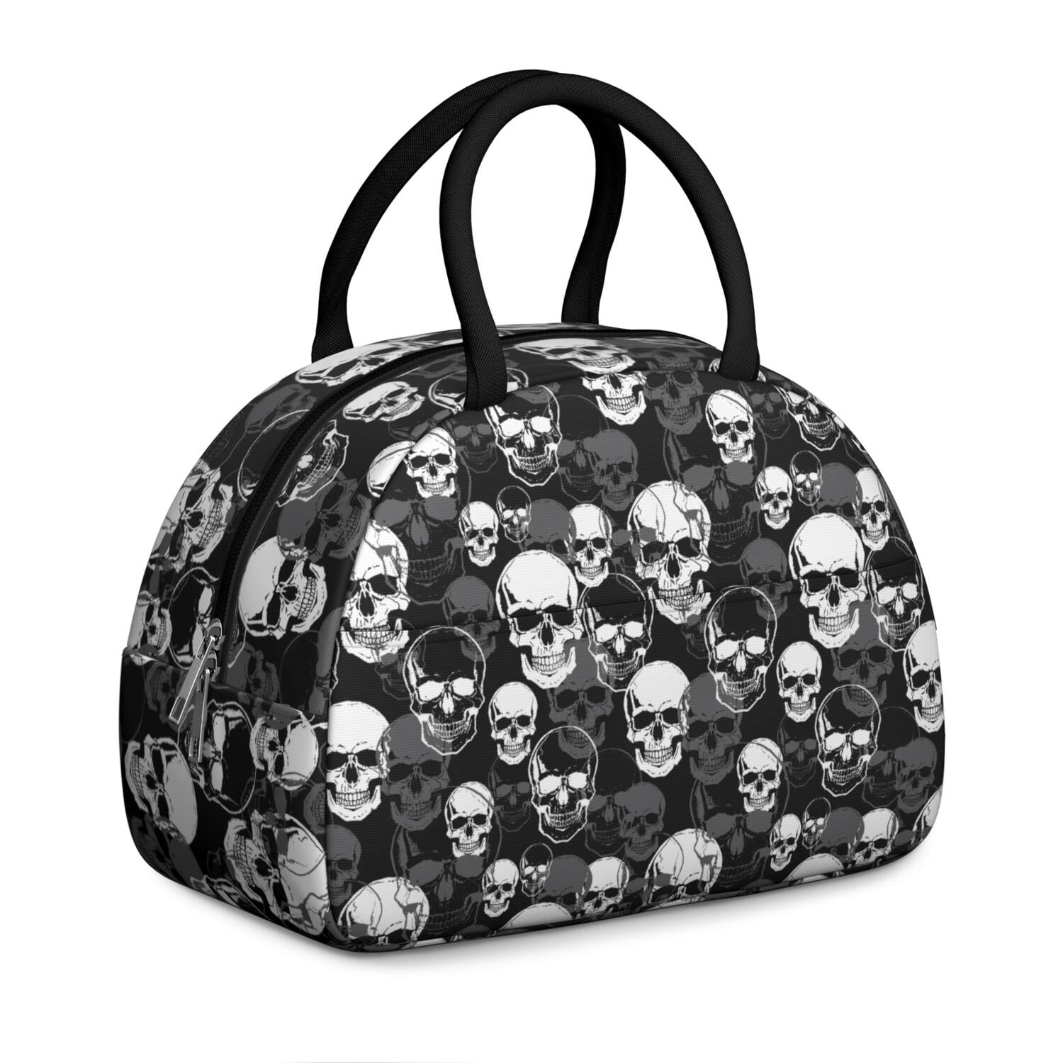 Day of the Dead Lunch Box - Intricate Skull & Roses Pattern Insulated ...
