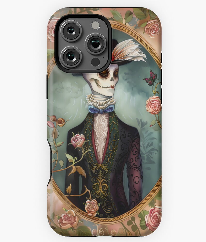 Day of the Dead Skeleton Art Elegant Skeleton Artwork M19070 Phone case ...