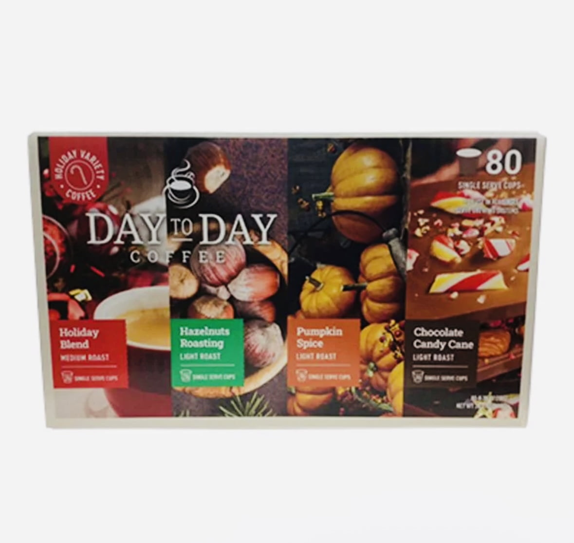 Day to Day Coffee Holiday Variety Coffee Pods 80 Count - Walmart.com
