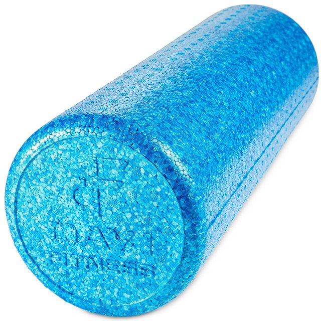 Day1Fitness High Density Muscle Foam Rollers – Solid Blue, 18 In ...
