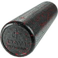 Day1Fitness High Density Muscle Foam Rollers - Speckled Red, 24 In ...