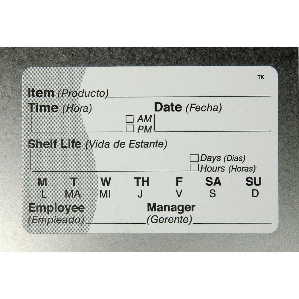 DayMark ToughMark? White Repositionable Shelf Life Labels - 3"L x 2"H ...