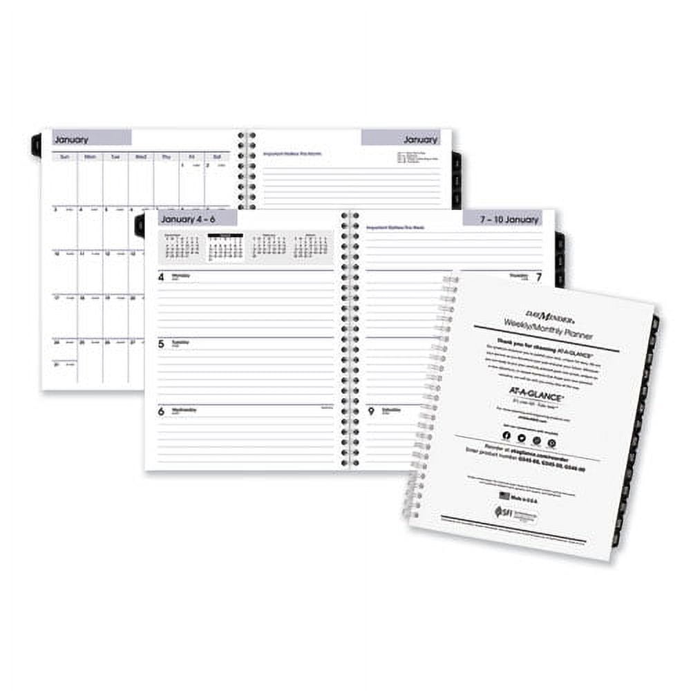 DayMinder Executive Weekly/Monthly Refill, 8.75 x 7, White Sheets, 12 ...