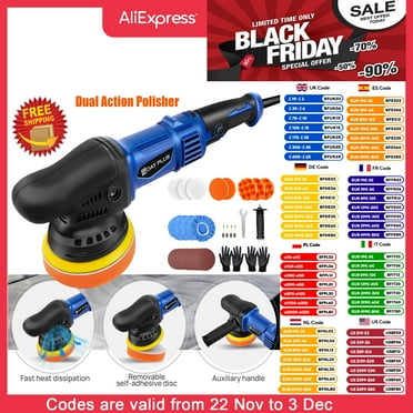 Buffer Polisher 6-Inch Random Orbital Polisher for Car Detailing 6 ...