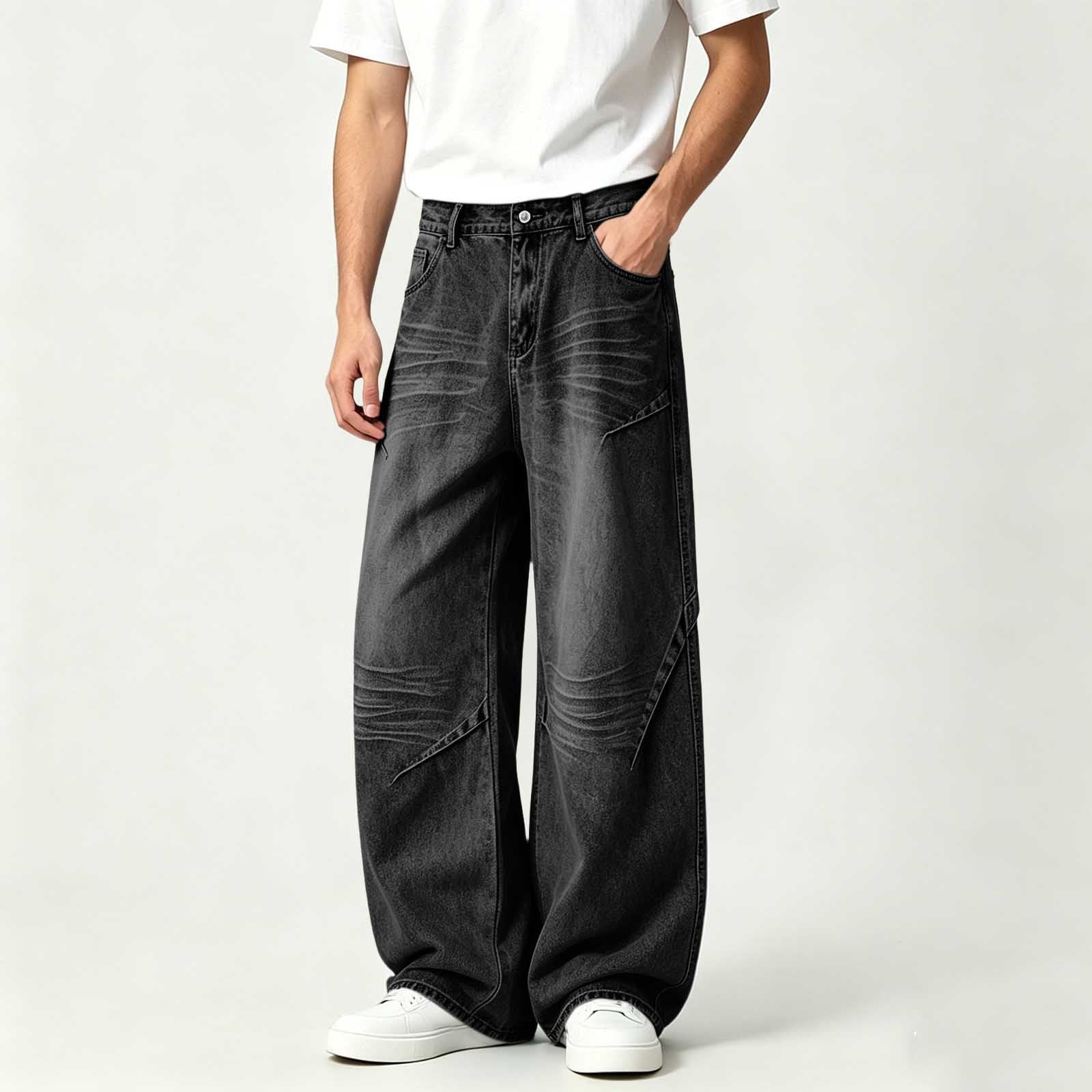 DayScoop Casual Pants for Men Solid Color Trousers Summer Fashion ...