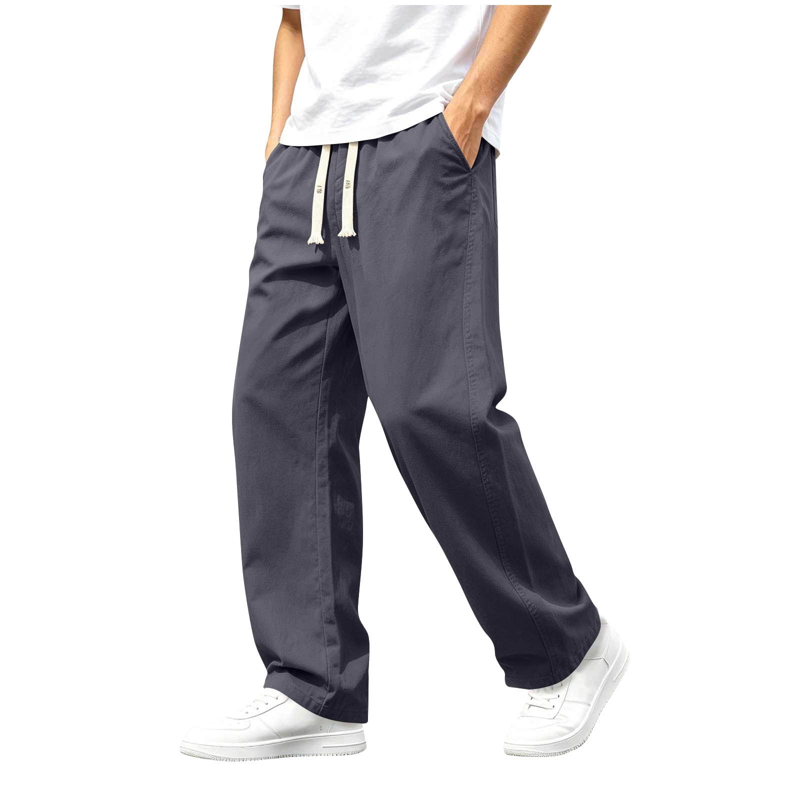 DayScoop Mens Denim Pants Fashion Trousers Summer Solid Casual Big ...