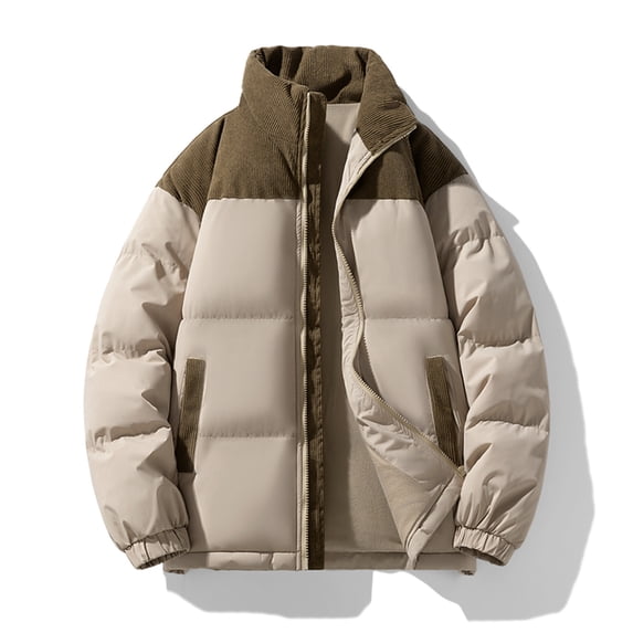 DayScoop Mens Jacket Long Sleeve Coat Fashion Solid Color Casual Warm ...