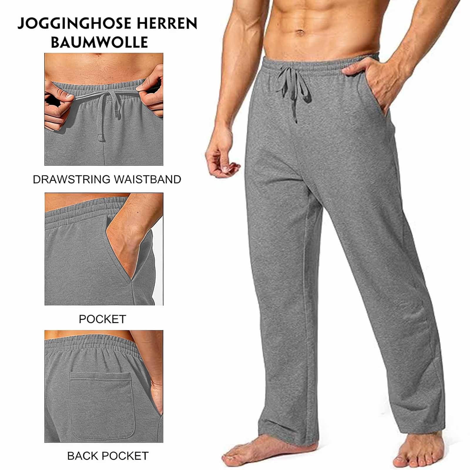 DayScoop Mens Summer Pants Solid Color Trousers Fashion Casual Waist ...