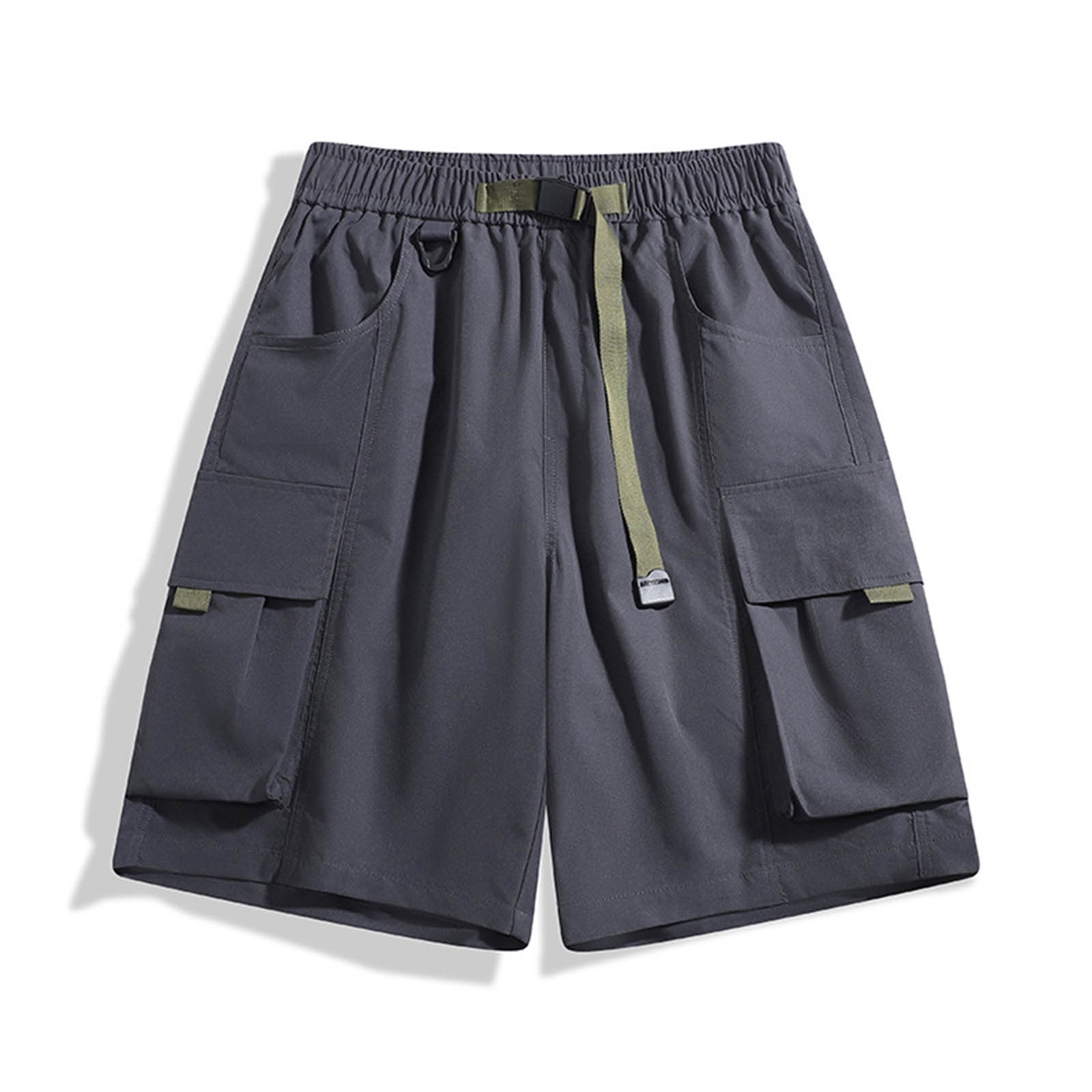 DayScoop Mens Summer Shorts Casual Breeches Fashion Solid Color Elastic ...
