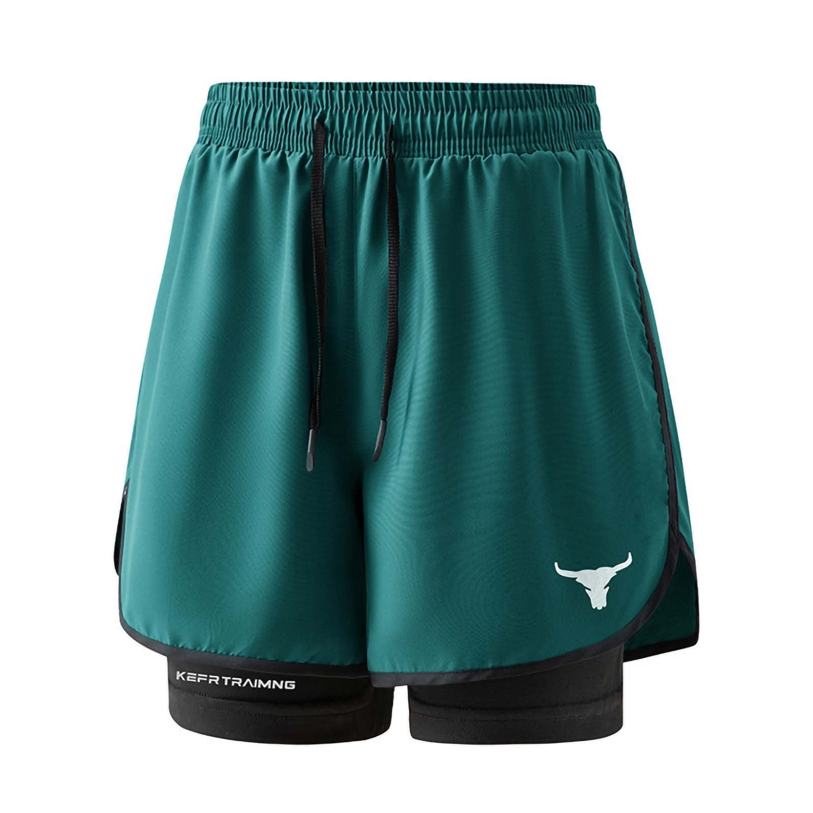 DayScoop Mens Summer Shorts Casual Breeches Fashion Sports Double-layer ...