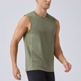 DayScoop Mens Summer Tank Casual Blouses Solid Color Fashion Sleeveless ...
