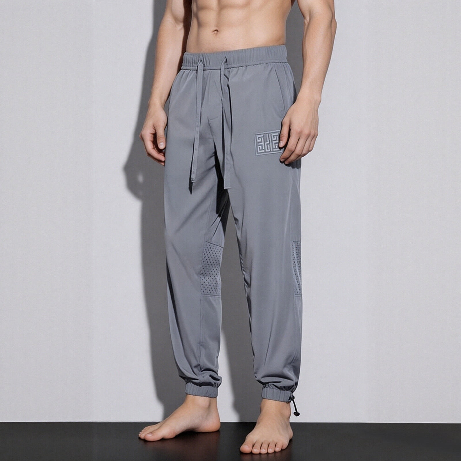 DayScoop Pants for Men Solid Color Trousers Summer Casual Fashion Loose ...