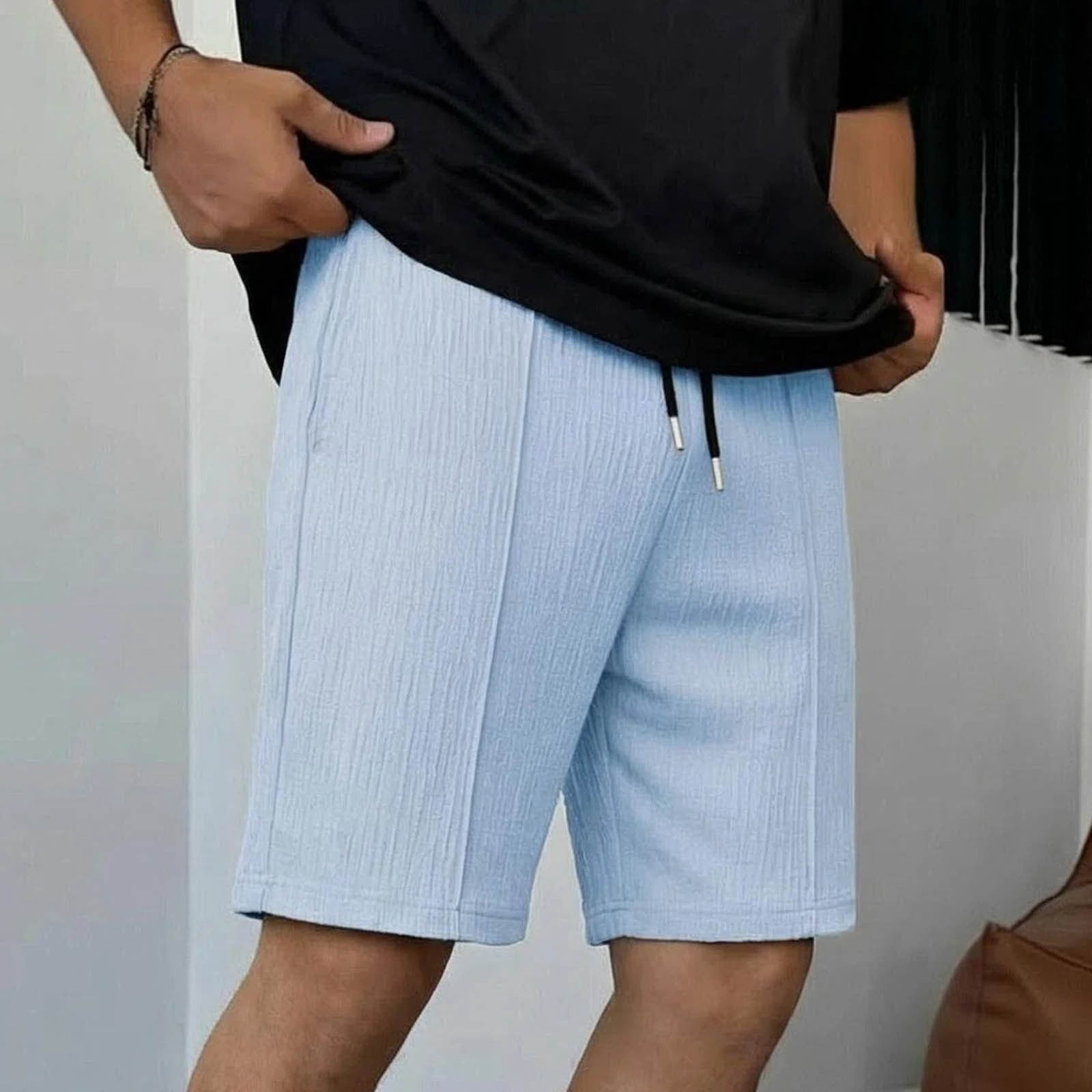 DayScoop Summer Shorts for Men Fashion Bottoms Solid Color Casual ...