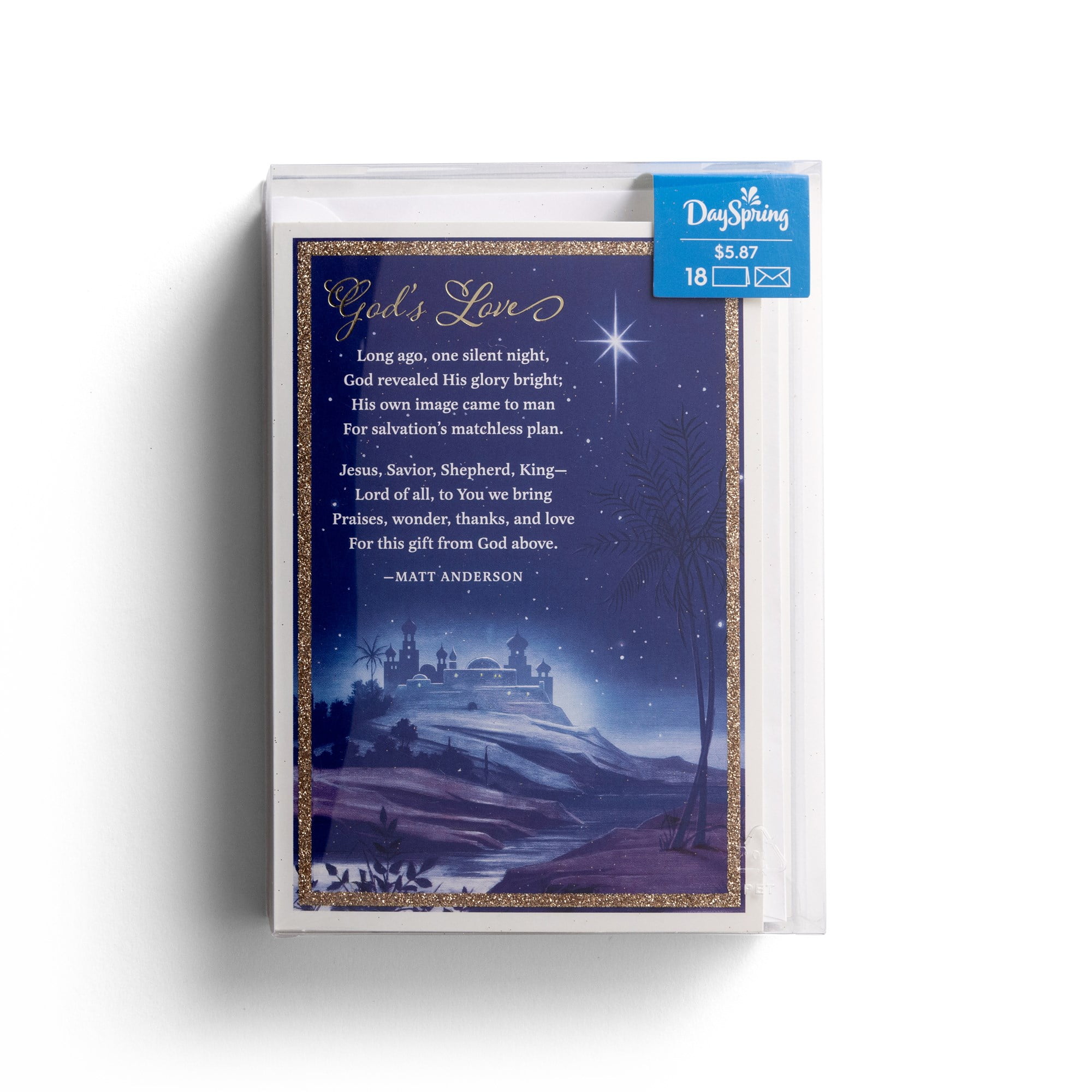 DaySpring 18 Inspirational Christmas Boxed Cards, Bethlehem, God's Love ...